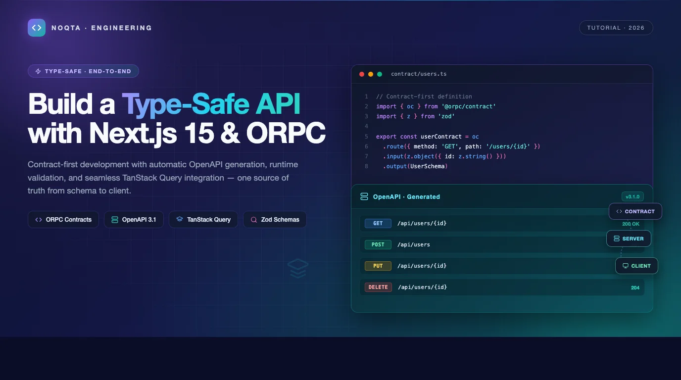 Construire des API type-safe avec ORPC et Next.js 15 en 2026